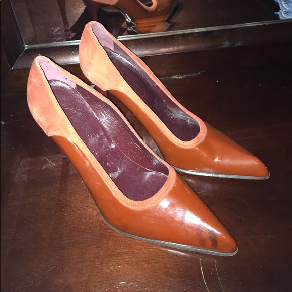 Tod's | Shoes | Tods Burnt Orange Stilettos | Poshmark